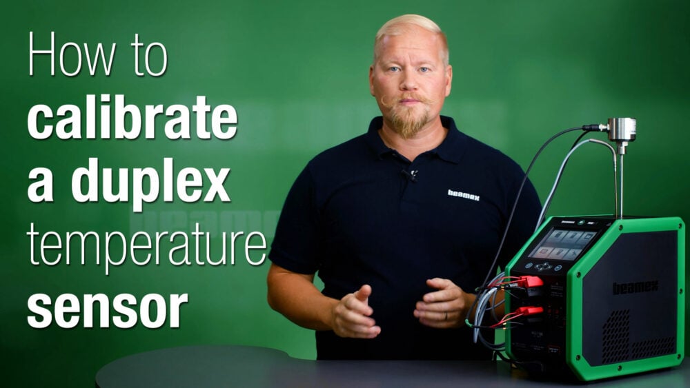 How to calibrate a temperature sensor and transmitter with a HART output